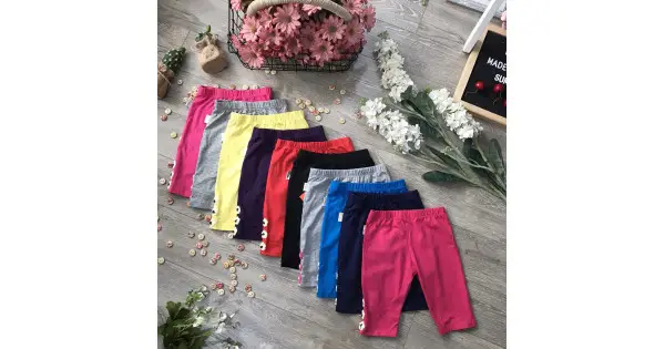 BÁN SỈ Quần legging 3 hoa size bé